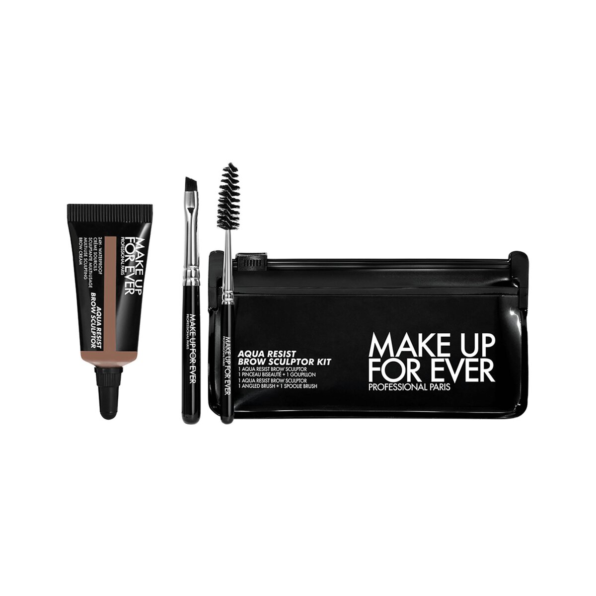 MAKE UP FOR EVER Aqua Resist Brow Sculptor Kit Medium Ash Editorialist